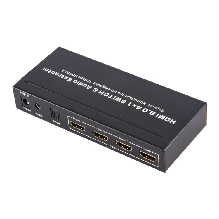 4x1 HDMI 2.0 switch with audio